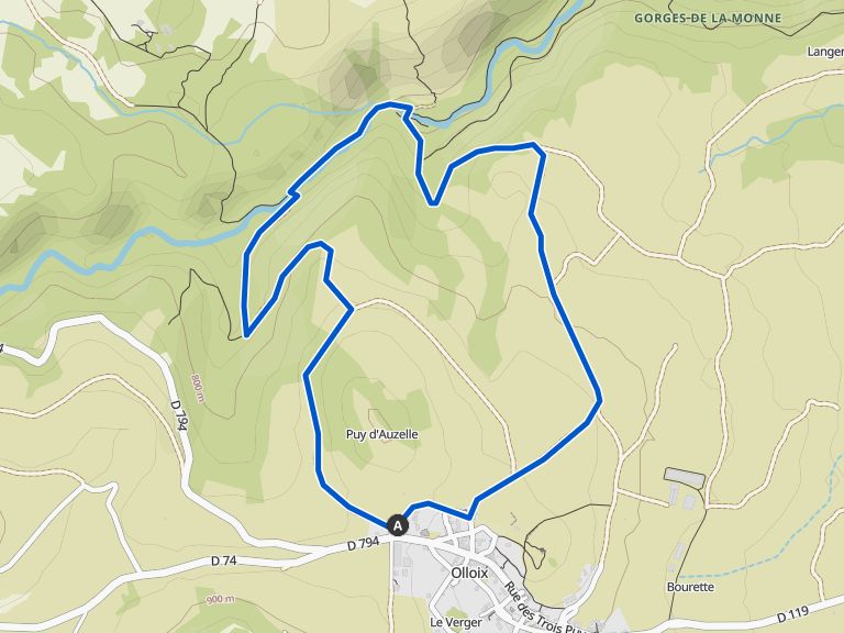 Les gorges de la Monne – boucle au départ d'Olloix – Parc naturel ...